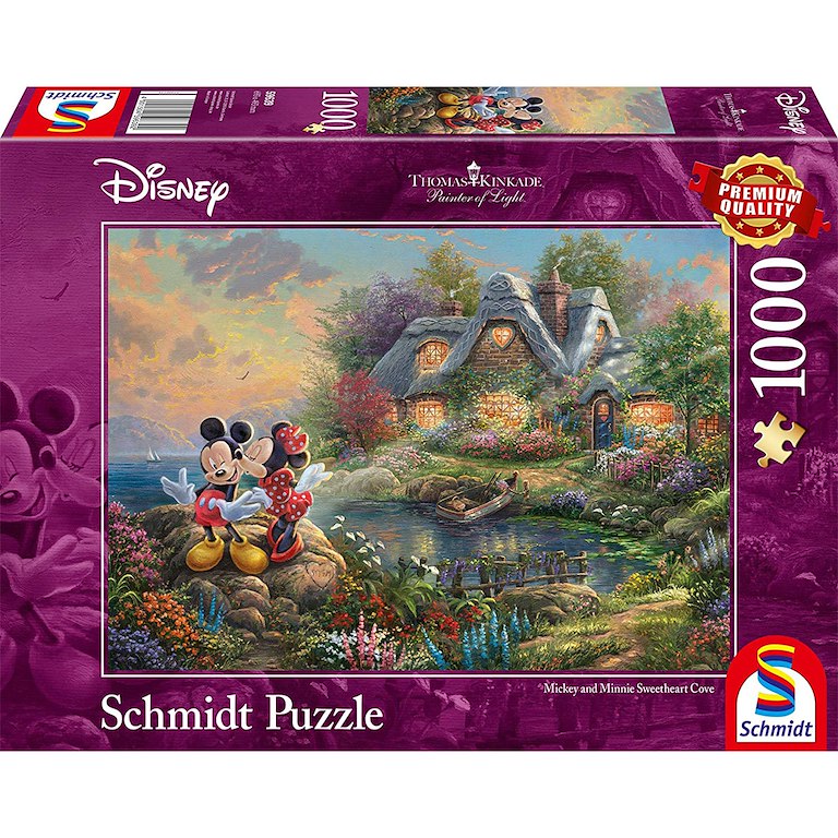 Schmidt puzzle 1000 pcs Thomas Kinkade Disney Sweethearts Mickey & Minnie 59639