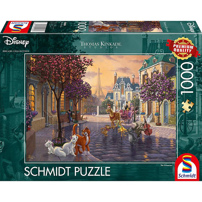 Schmidt puzzle 1000 pcs Thomas Kinkade Disney The Aristocats 59690