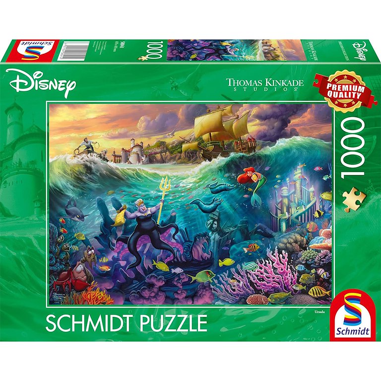 Schmidt puzzle 1000 pcs Thomas Kinkade Disney The Little Mermaid Ursula 58041