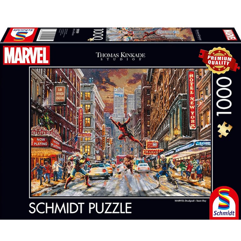 Schmidt puzzle 1000 pcs Thomas Kinkade MARVEL, Deadpool – Snow Day 59959