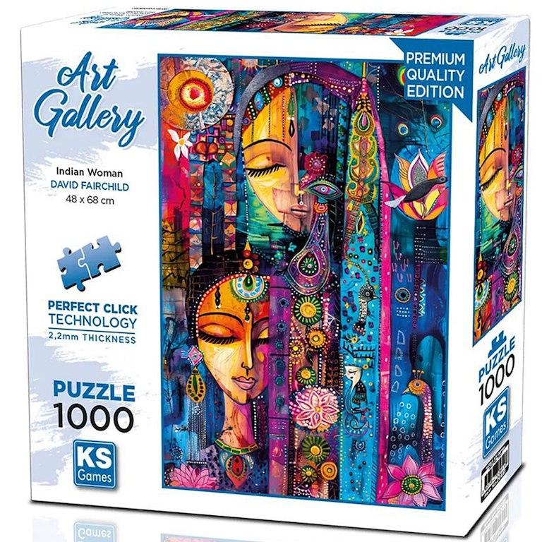 KS Puzzle 1000 pcs Art Gallery Indian Woman 20851