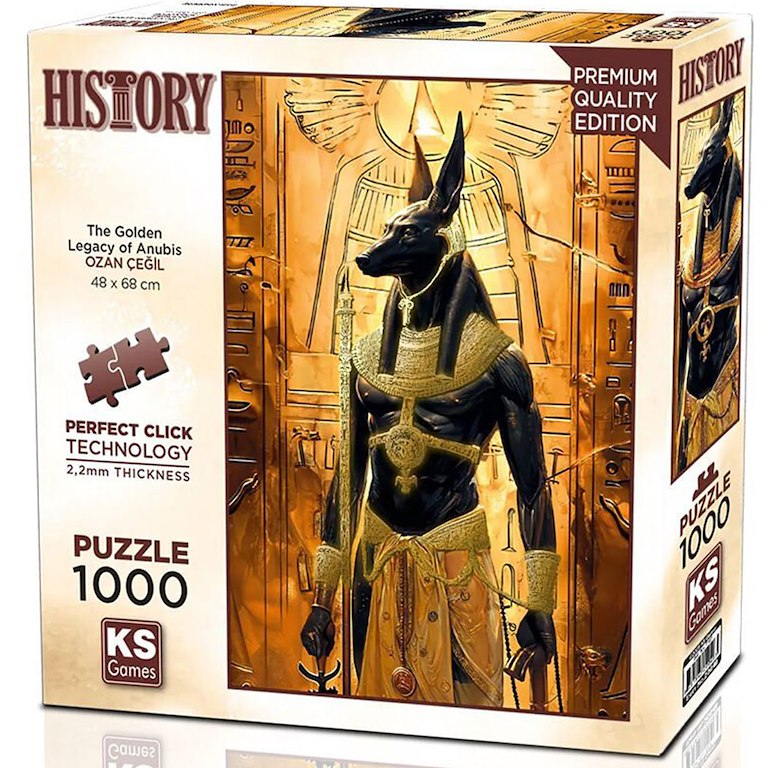 KS Puzzle 1000 pcs History The Golden Legacy of Anubis 20848