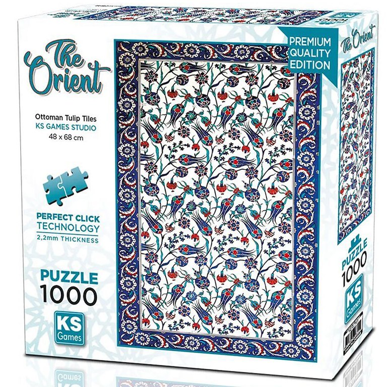 KS Puzzle 1000 pcs The Orient Ottoman Tulip Tiles 20844