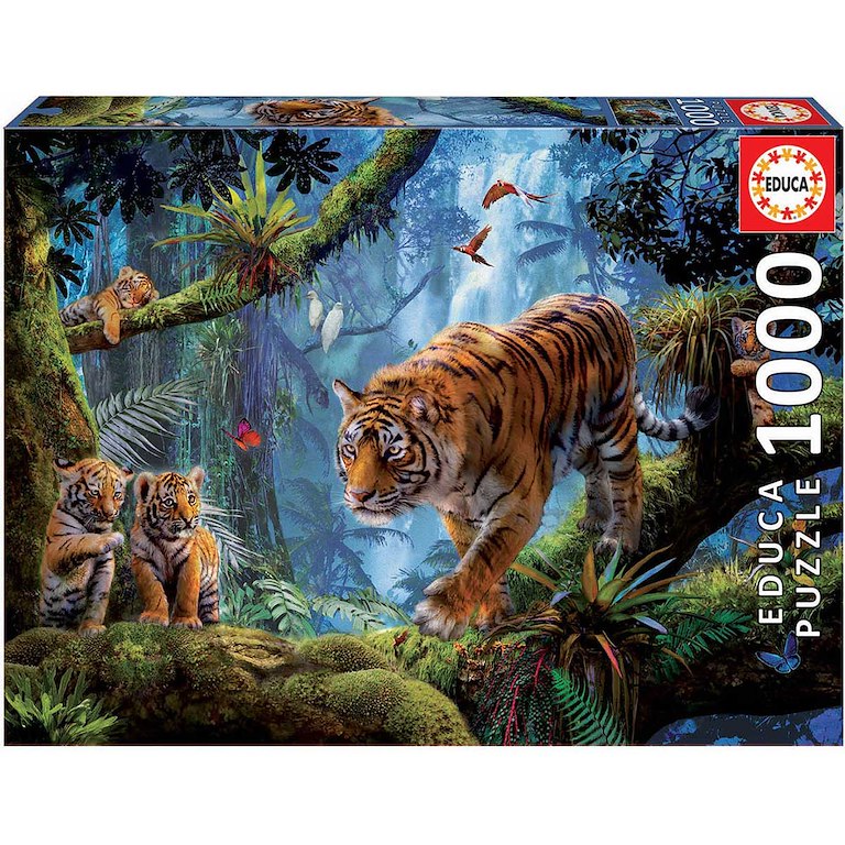 Educa Puzzle 1000 pcs Tigers in the Trees 17662