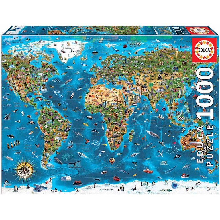 Educa Puzzle 1000 pcs World Wonder 19022