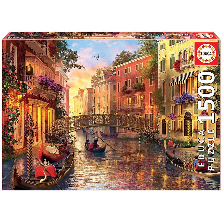 Educa Puzzle 1500 pcs Sunset in Venice 17124