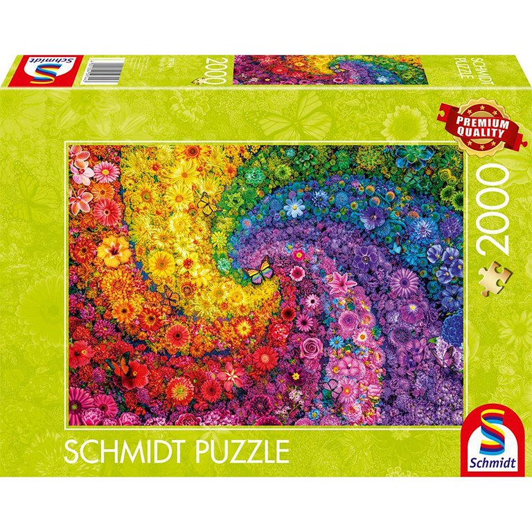 Schmidt puzzle 2000 pcs Colorful Flower Swirl 59744
