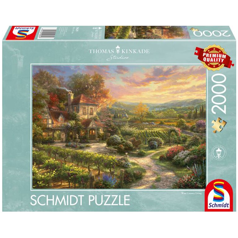 Schmidt puzzle 2000 pcs Thomas Kinkade In the vineyards 59629