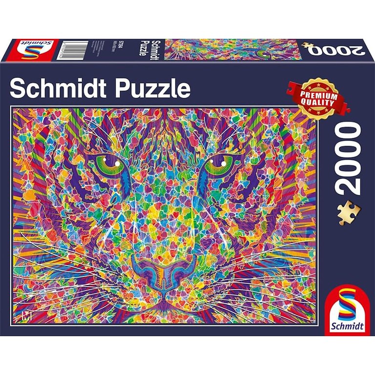 Schmidt puzzle 2000 pcs Wild at Heart, Tiger 57394
