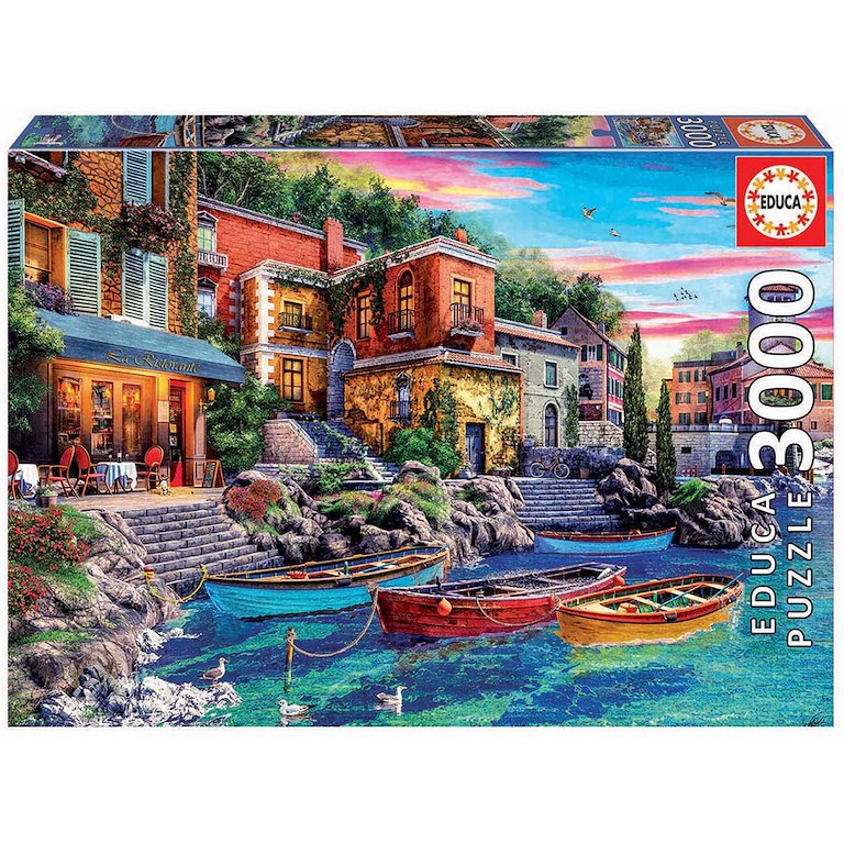 Educa Puzzle 3000 pcs Como at Sunset 19052