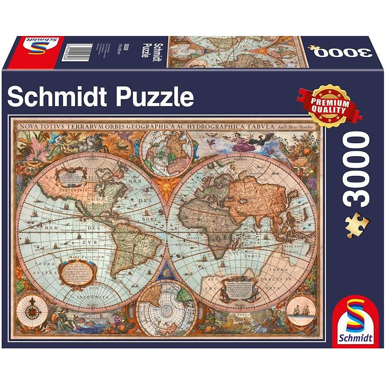 Schmidt puzzle 3000 pcs Ancient World Map 58328