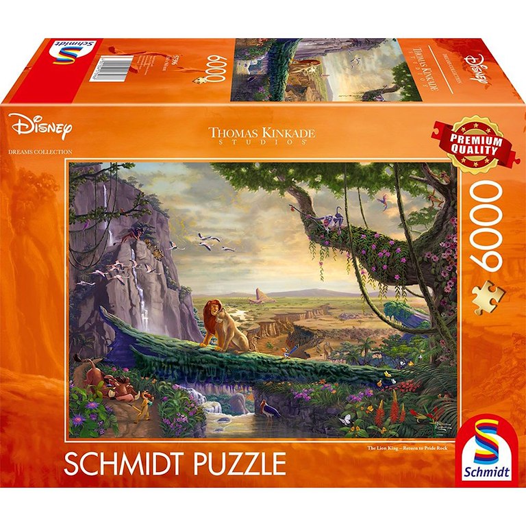 Schmidt puzzle 6000 pcs Thomas Kinkade The Lion King, Return to Pride Rock 57396