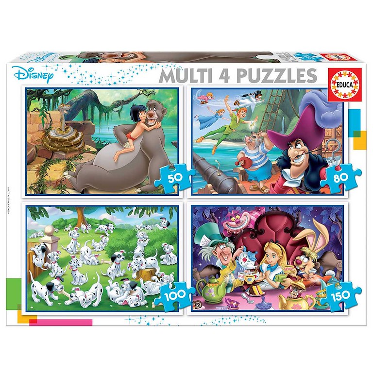 Educa Progresive Puzzle 50,80,100,150 pcs Disney Class 18105