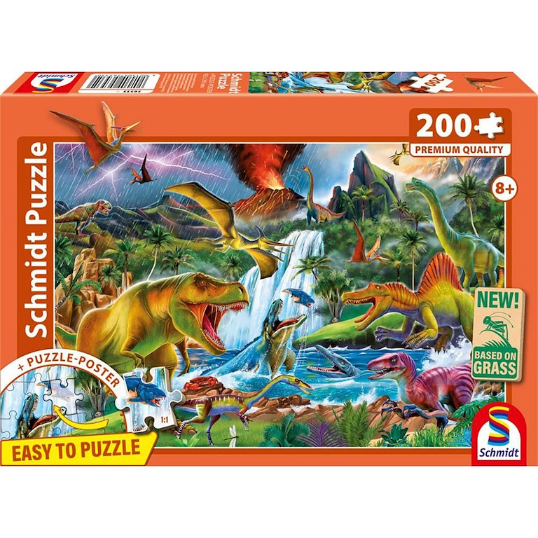 Schmidt puzzle 200pcs fascinating early time giants 56535