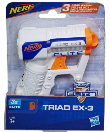Nerf pištolj Elite Triad EX-3 igračka za decu - 35940