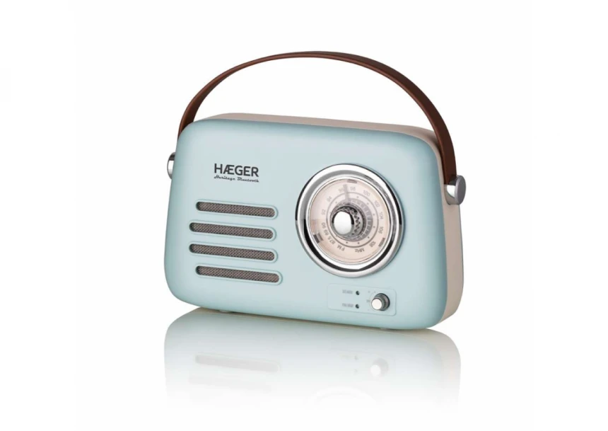 HAEGER RB-BLU.002A RETRO FM RADIO BLUETOOTH, USB, AUX 5W PLAVI