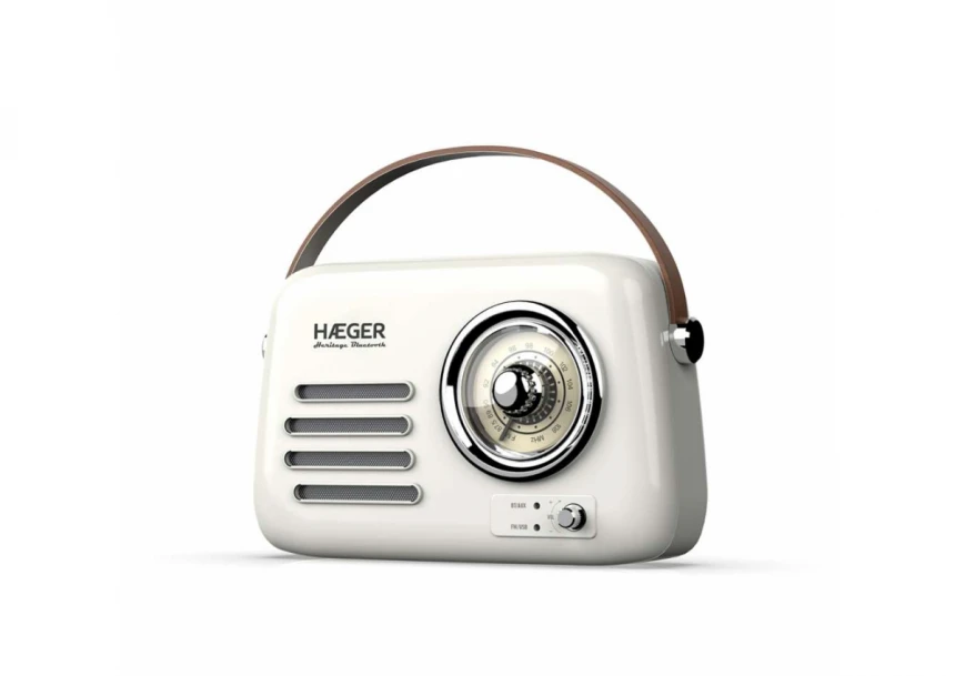 HAEGER RB-BLU.003A RETRO FM RADIO BLUETOOTH, USB, AUX 5W BEŽ
