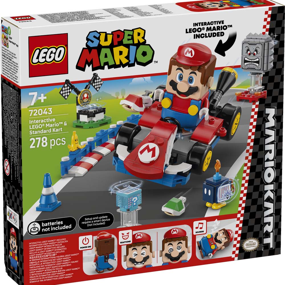 LEGO SUPER MARIO: Mario Kart–interactive Lego Mario&Standard kart
