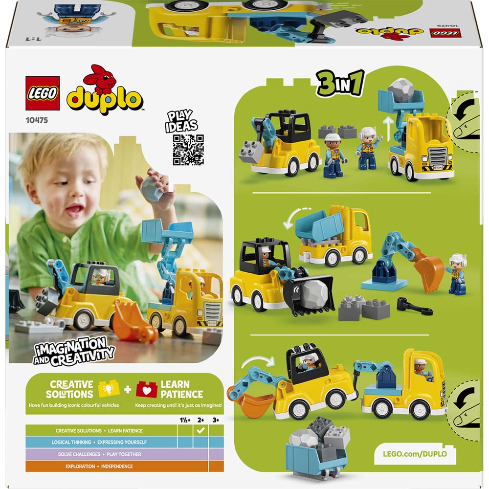 LEGO DUPLO Town 3 u 1 građevinska vozila