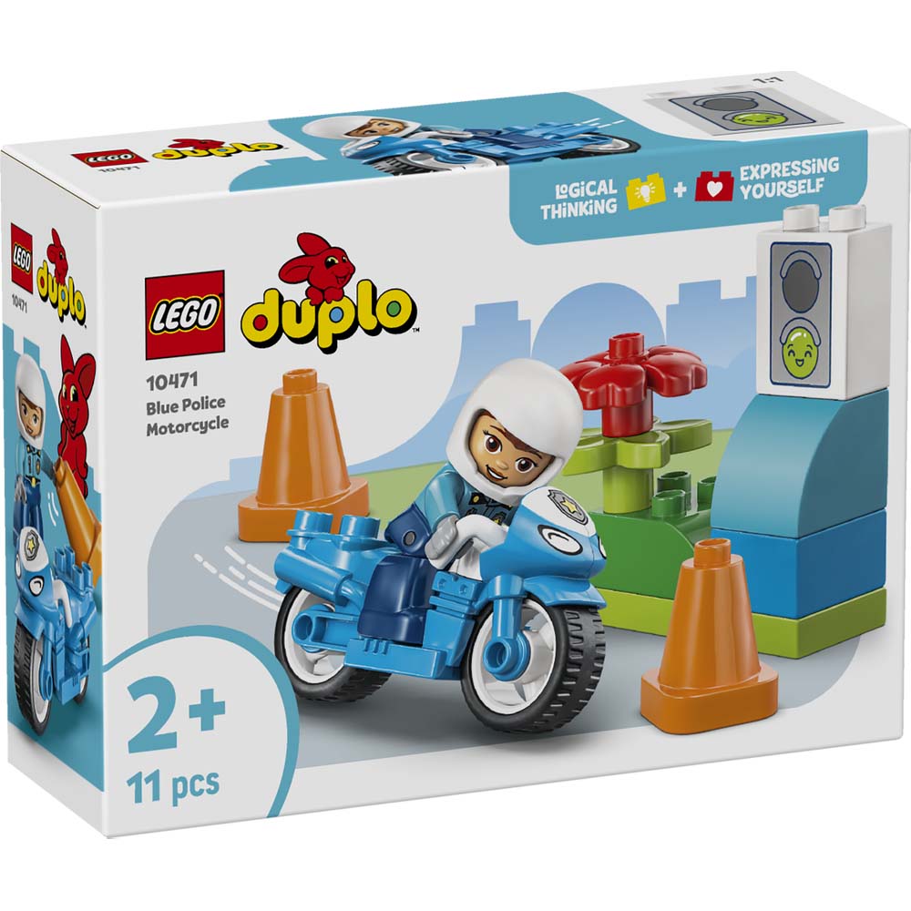 LEGO DUPLO Town plavi policijski motocikl