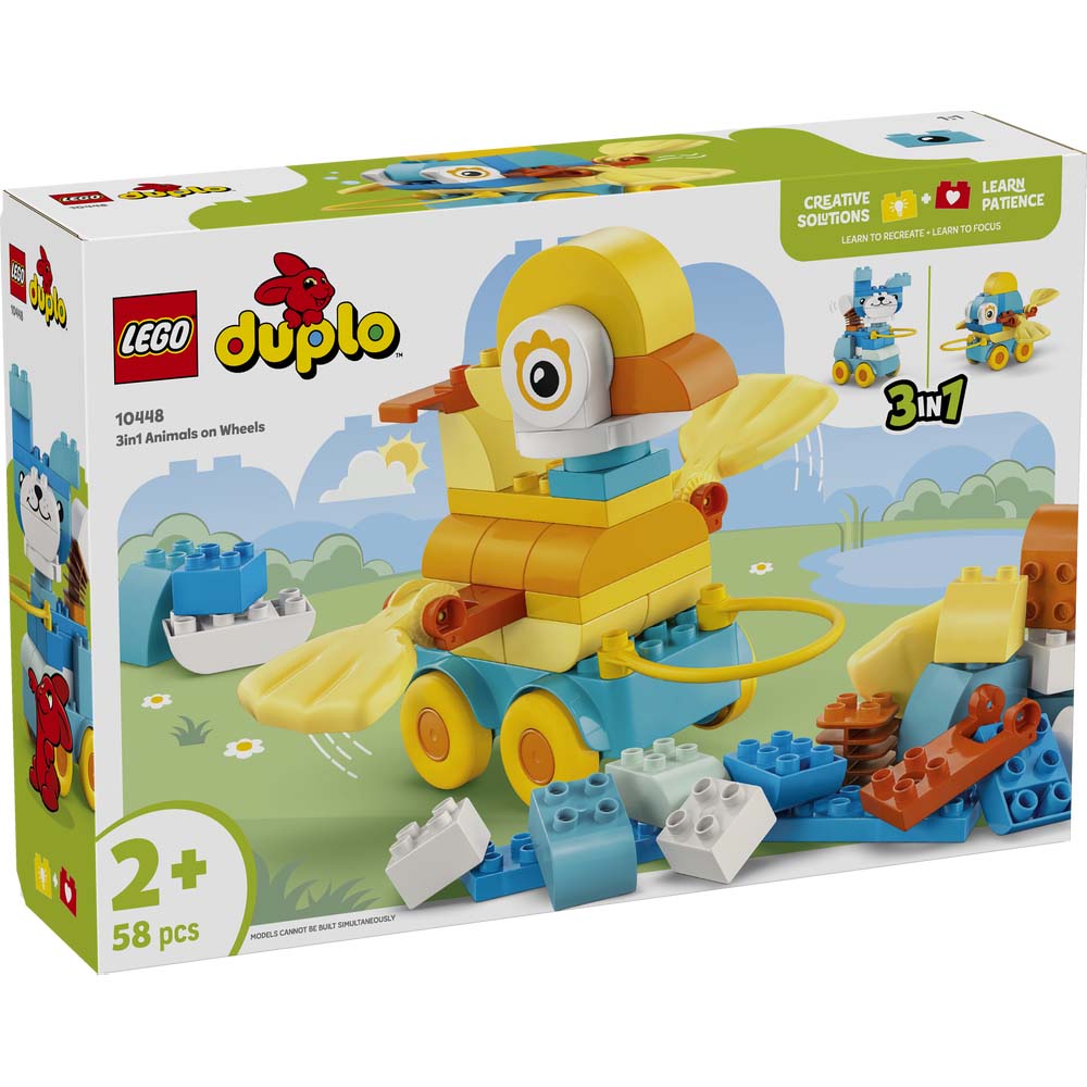 LEGO DUPLO Town 3u1 životinje na točkovima