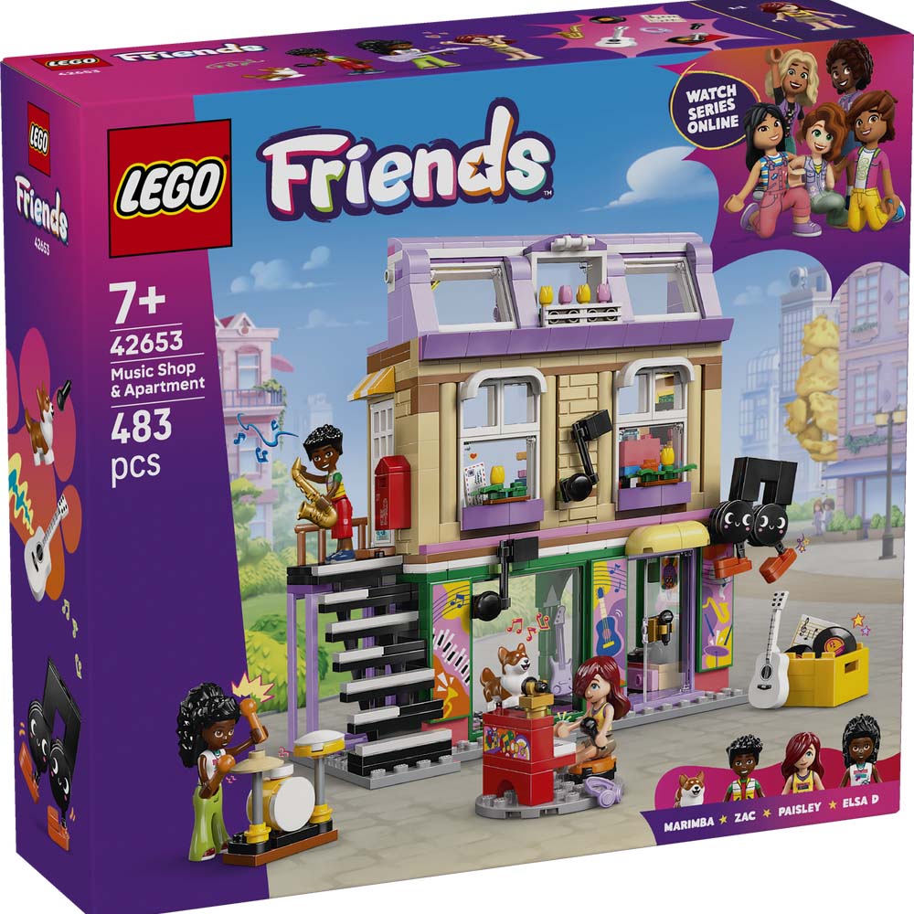 LEGO FRIENDS Muzička prodavnica i stan