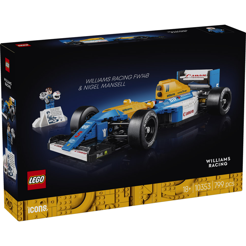 LEGO ICONS Williams Racing fw14b i Nigel Mansell