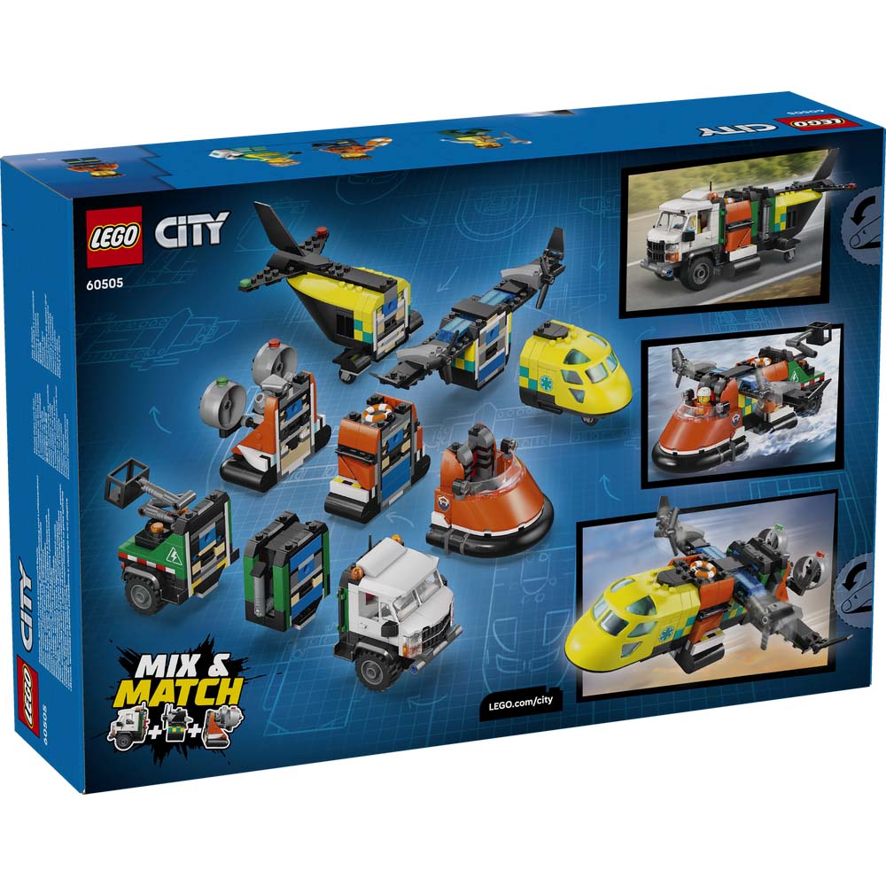 LEGO CITY Remiks avion, servisni kombi i lebdelica
