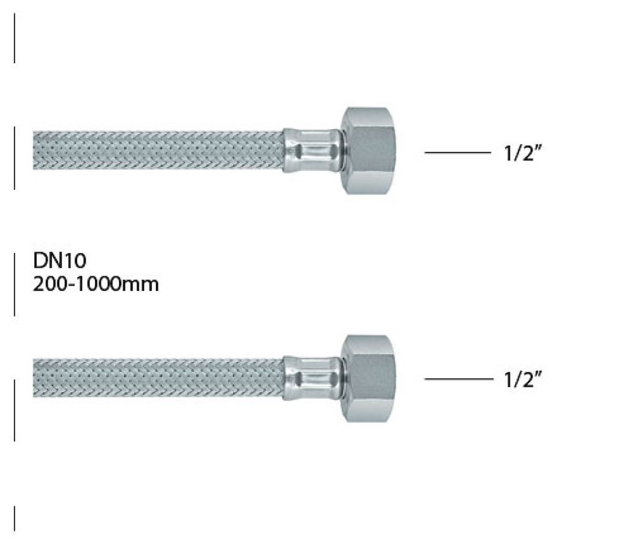 BRINOX 1/2*-1/2* 40CM ROSAN