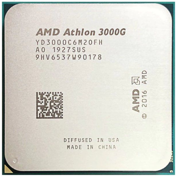 CPU AM4 AMD Athlon 3000G 2C4T 3.5GHz, 5MB, YD3000C6M2OFH