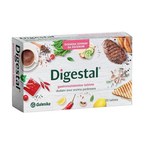 DIGESTAL 20 ACIDOREZISTENTNIH KAPSULA