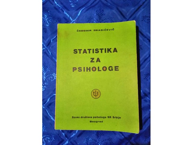 Statistika za psihologe Čedomir Dragićević