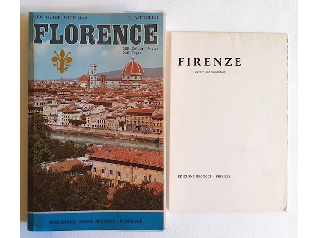 Firenca / Florence , R. Bartolini , vodič i mapa