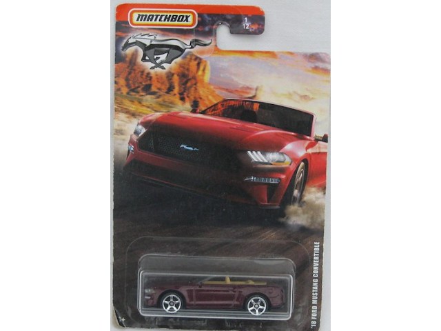 matchbox ford mustang `18 convertible