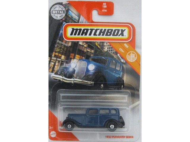 matchbox plymouth `33 sedan