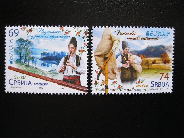 Srbija 2014., Evropa CEPT, čisto MNH