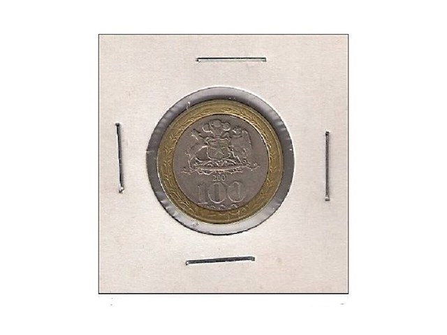 a2 Chile 100 pesos 2001. Bimetal
