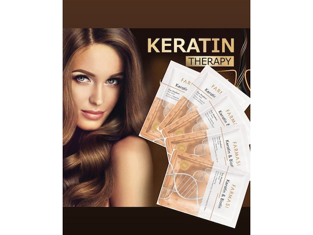 Maska za kosu KERATIN &; BIOTIN - 5 kesica