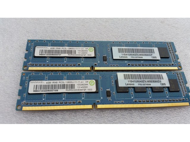 8Gb DDR3L Ramaxel 1600MHz 1.35v/1.5v uparene memorije