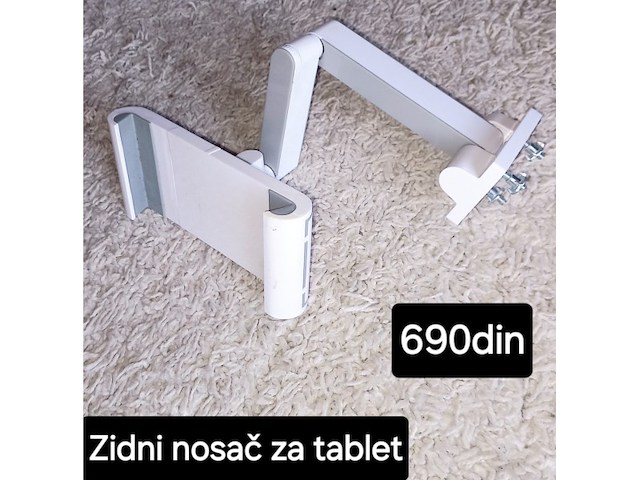 Univerzalni zidni nosač - držač za tablet beli