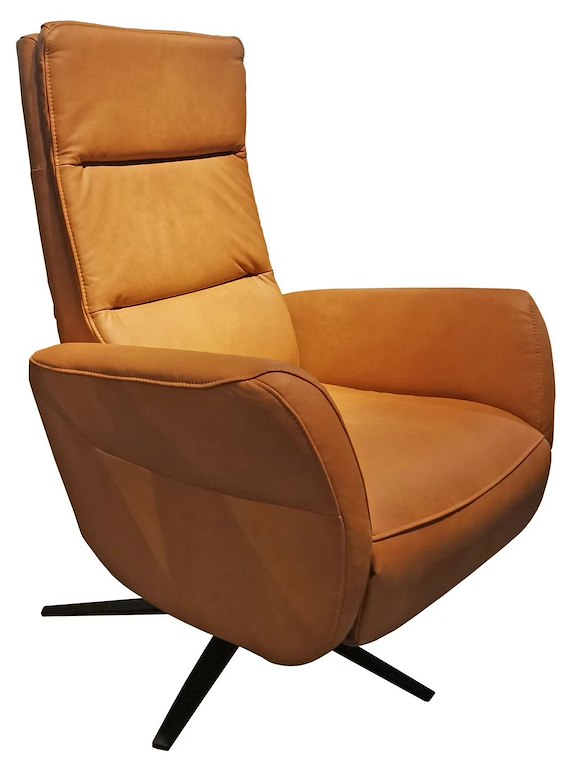 FOTELJA ZA OPUŠTANJE 76/110-114/83 cm , kari žuta