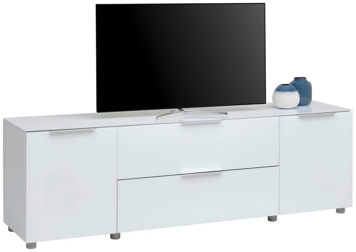 NISKA KOMODA 181/54/40 cm bela visoki sjaj