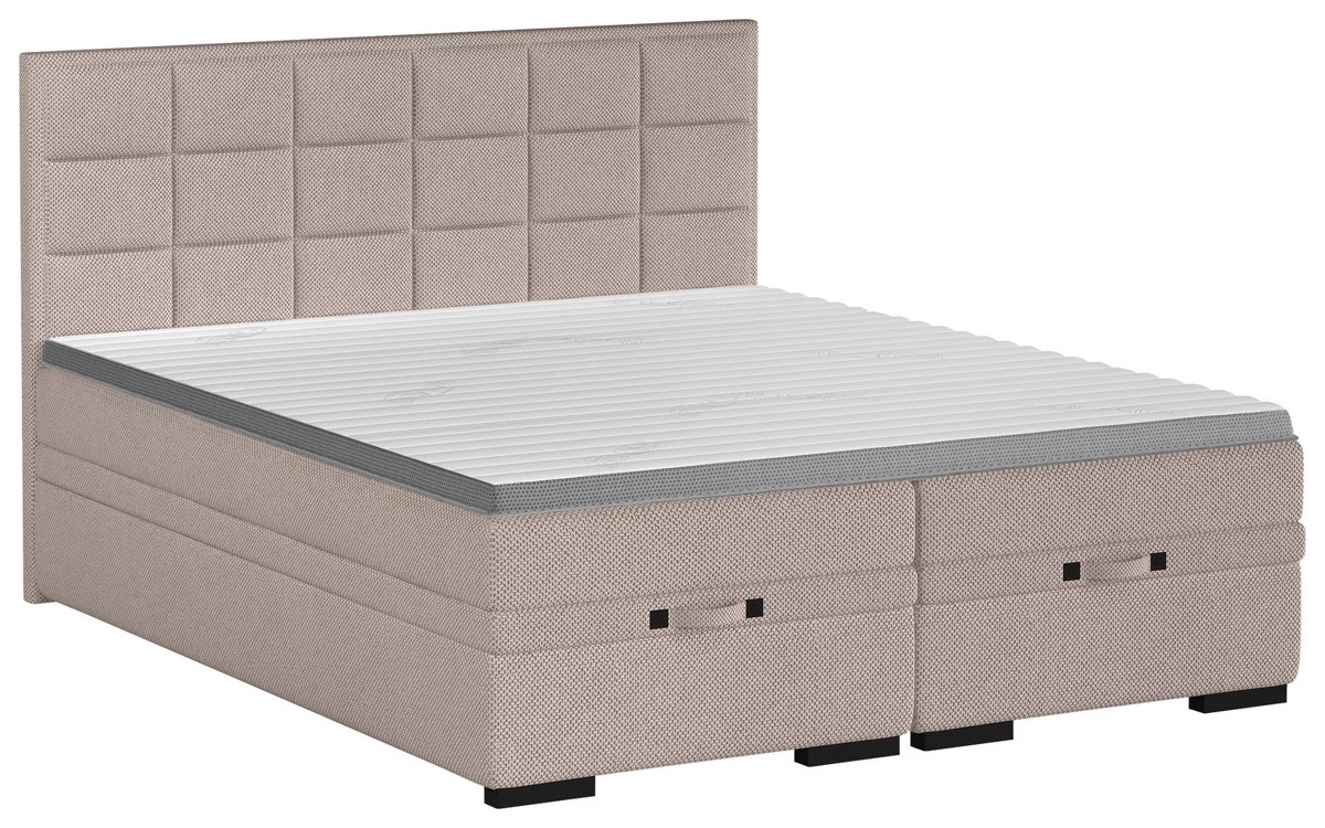BOXSPRING KREVET 180/200 cm sivobraon