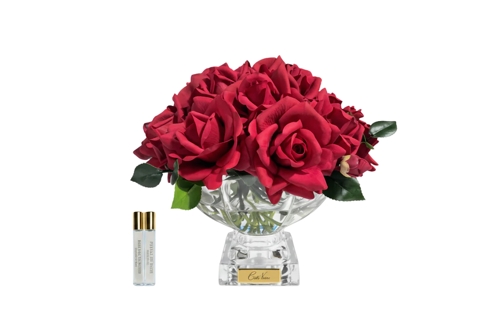 Cote Noire Centerpiece French Rose Bouquet in Burgundy – Difuzer