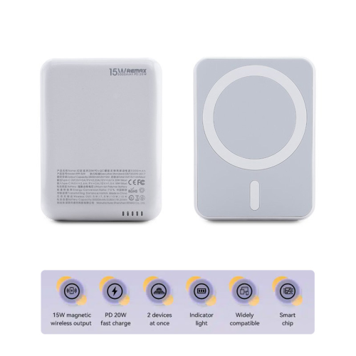 POWER BANK PRENOSIVA BATERIJA MAGSAFE REMAX RPP-509 FANTASY SERIES PD 20W + WIRELESS 15W FAST CHARGING 5000MAH BELI