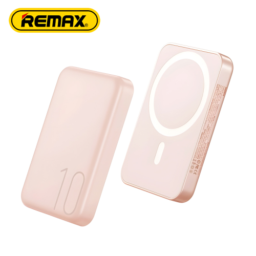 POWER BANK PRENOSIVA BATERIJA MAGSAFE REMAX USION SERIES RPP-65 PD 20W + QC 15W FAST CHARGING 10000MAH PINK