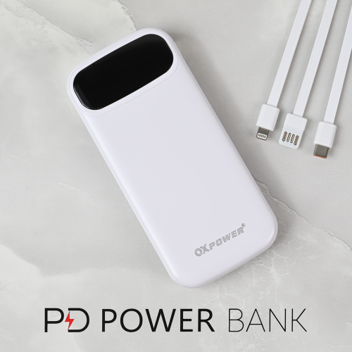 POWER BANK PRENOSIVA BATERIJA OXPOWER PDC11 10000MAH BELA