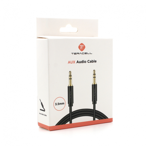 AUDIO KABL TERACELL AUX 3.5MM CRNI 1.2M