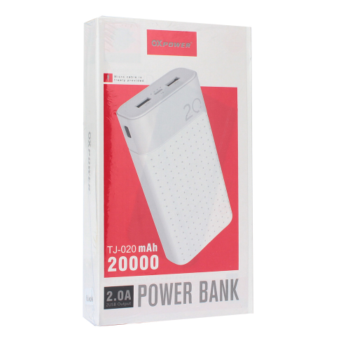 BACK UP BATERIJA OXPOWER TJ-020 20000 MAH CRNA