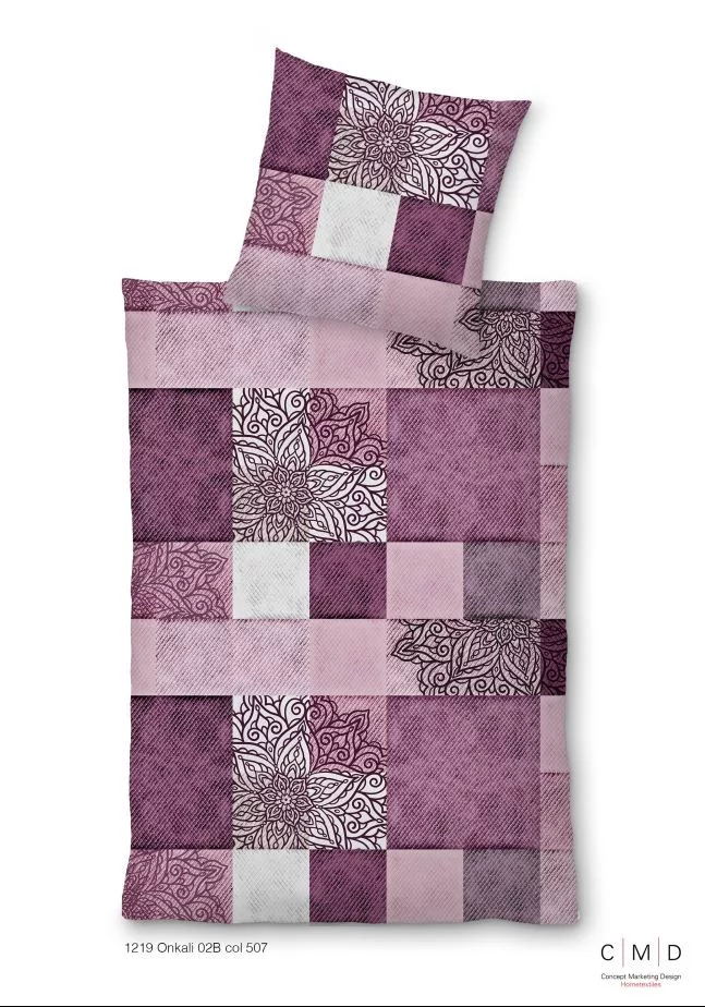 POSTELJINA Onkali 135/200 cm saten patlidžan